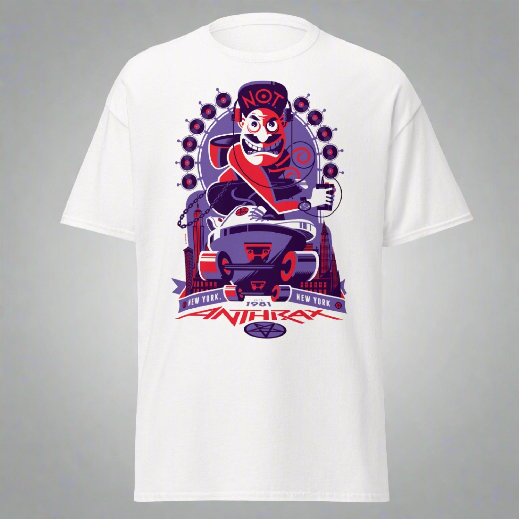Anthrax - New York 81 Tour Jumbo Print T-Shirt – HYPER iCONiC.