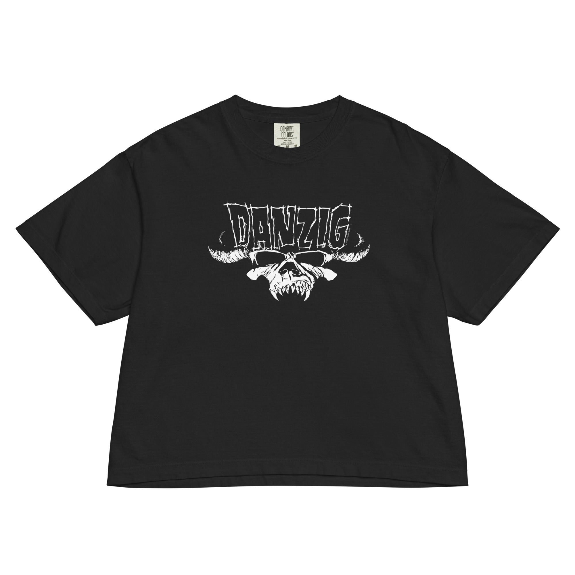 Danzig Logo Skull Mineral Wash Womens Crop Top – HYPER iCONiC.