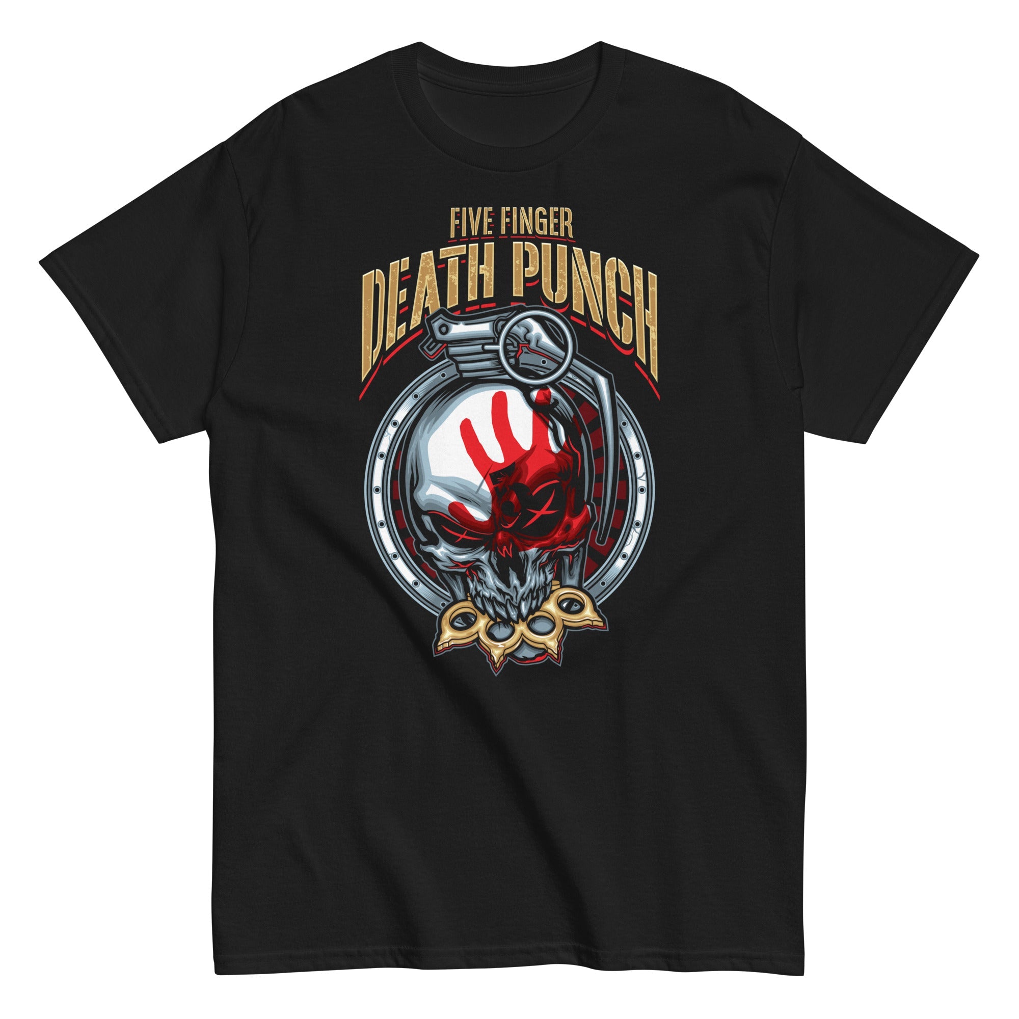 Five Finger Death Punch - Brass Knuckle T-Shirt – HYPER iCONiC.
