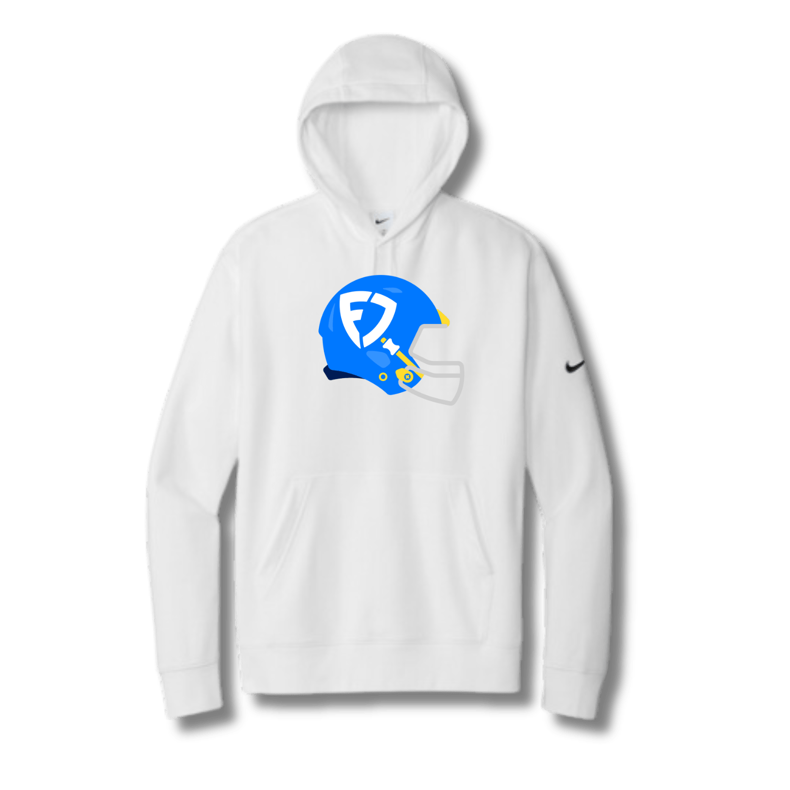 Nike Unisex Club Fleece - Fanduel Football Helmet- White - Domestic ...