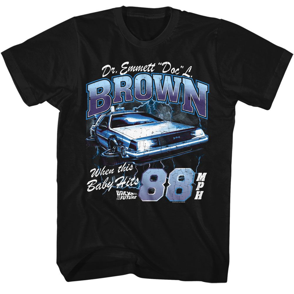 Back To The Future - Doc Brown Lightning Boyfriend Tee – HYPER iCONiC.