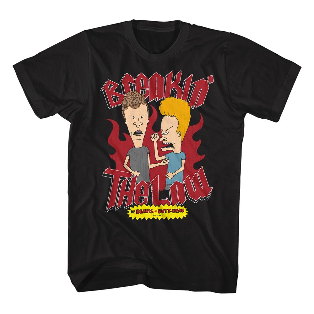 Beavis And Butthead - Breakin The Law Boyfriend Tee – HYPER iCONiC.