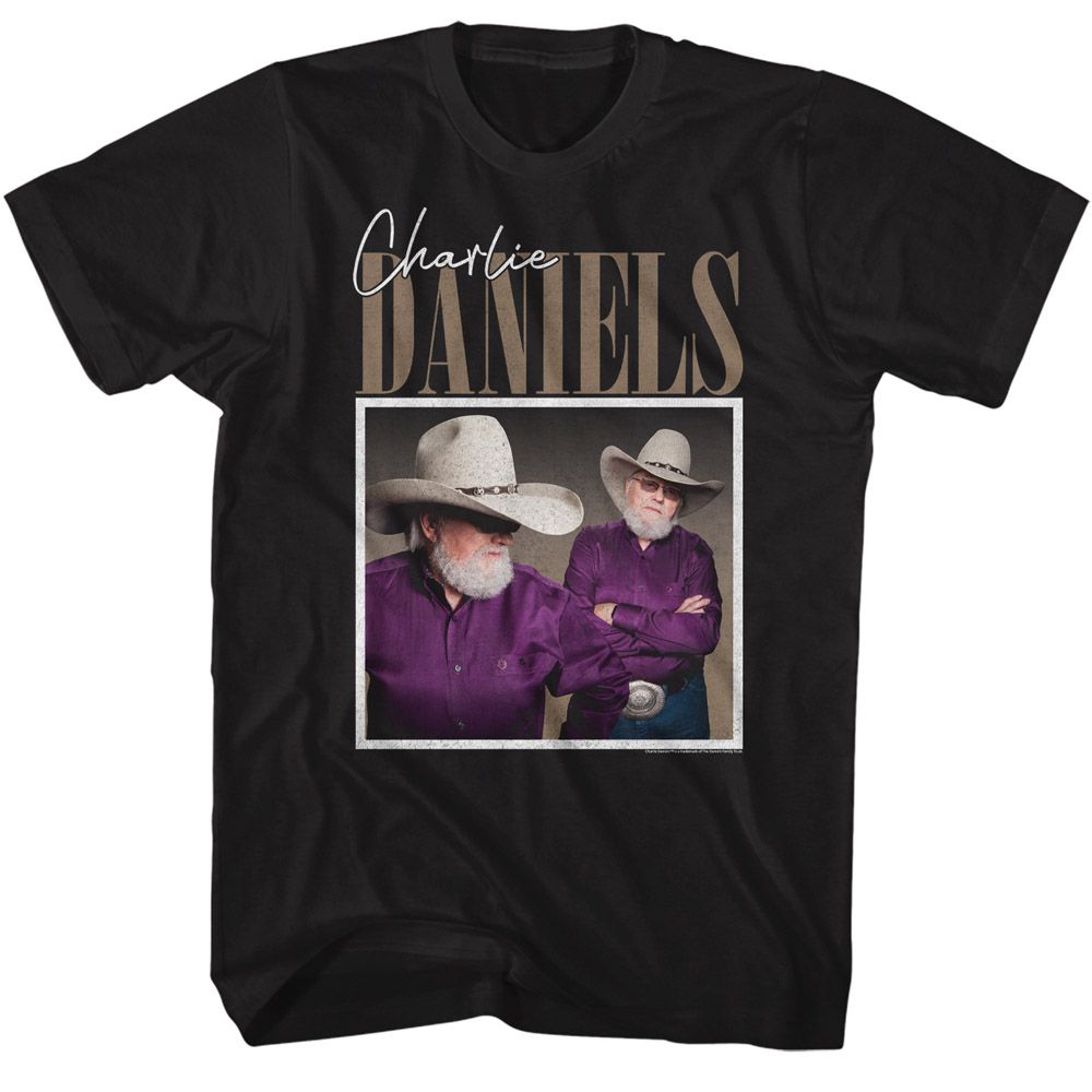Charlie Daniels Band - CDB Two Photos Of Charlie Boyfriend Tee – HYPER ...