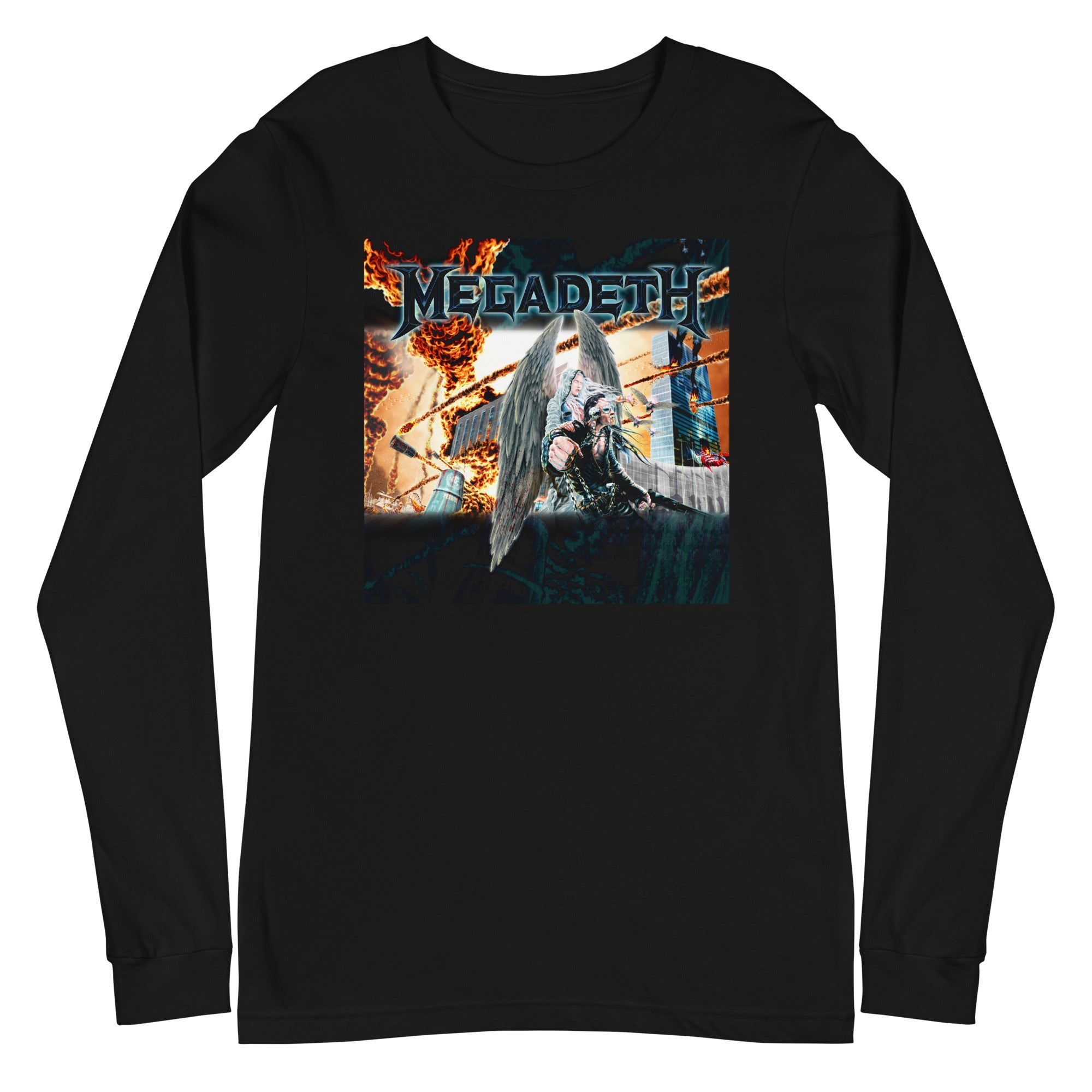 Megadeth - Angel Flames Long Sleeve T-Shirt – HYPER iCONiC.