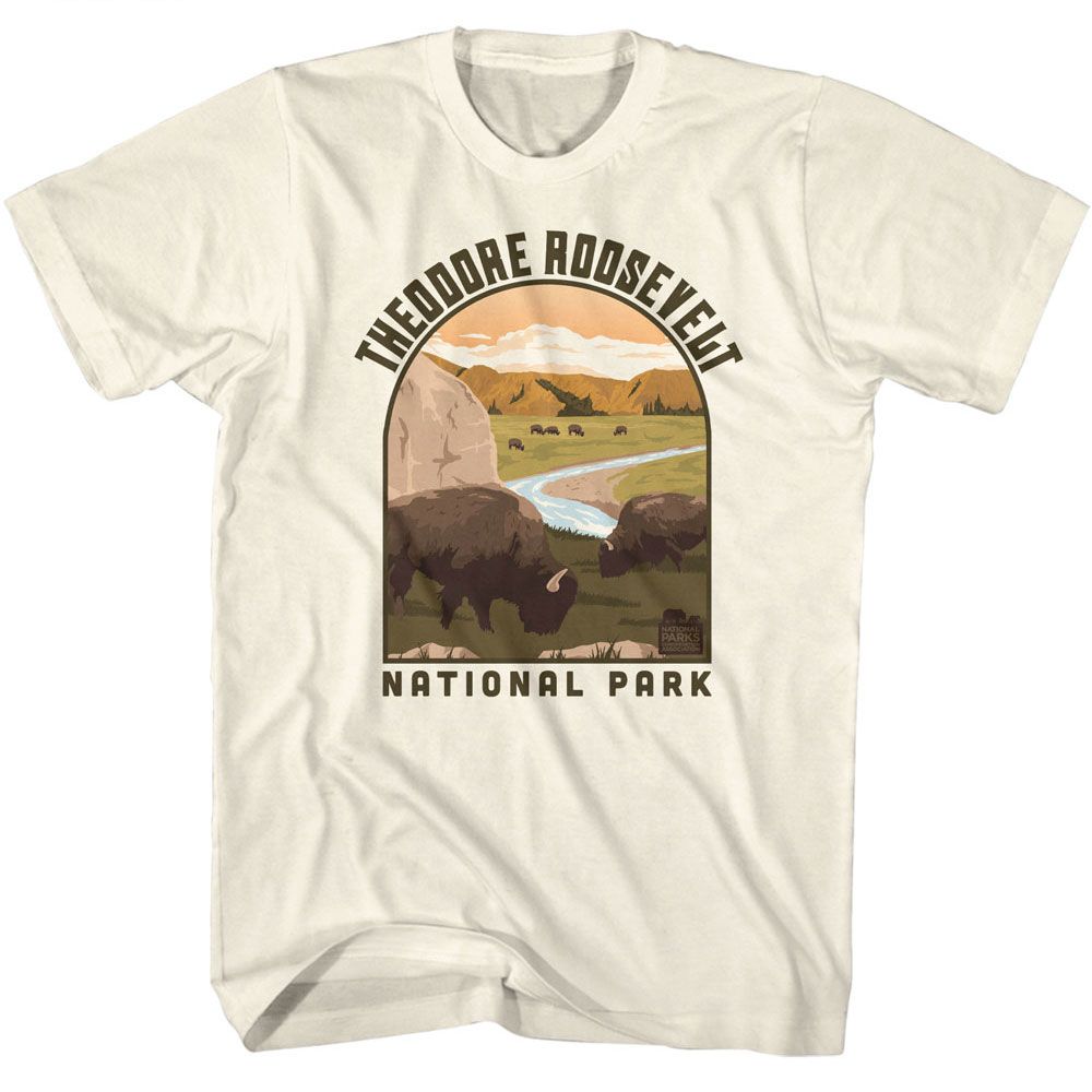National Parks - Theodore Roosevelt Landscape Shape T-Shirt – HYPER iCONiC.