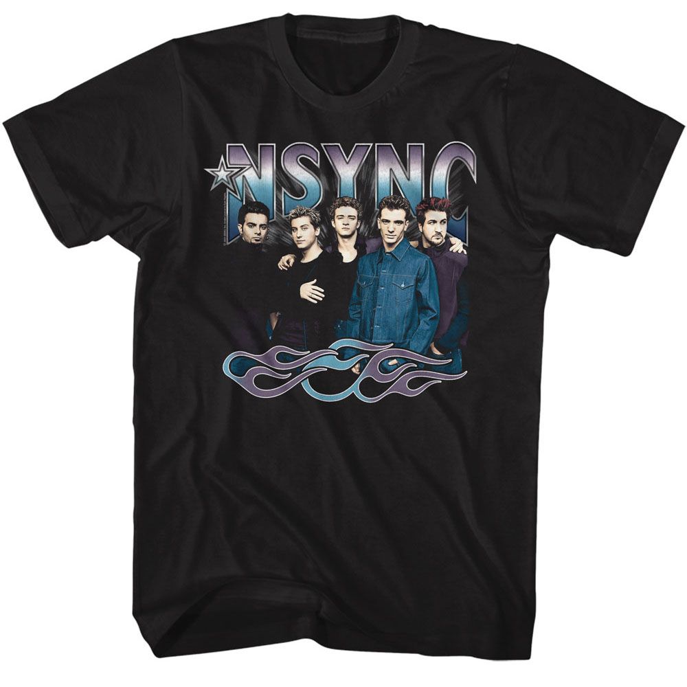 *NSYNC - Cool Tones And Flames Boyfriend Tee – HYPER iCONiC.