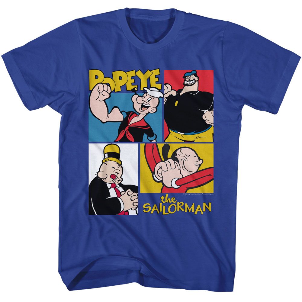 Popeye - Character Squares T-Shirt – HYPER iCONiC.